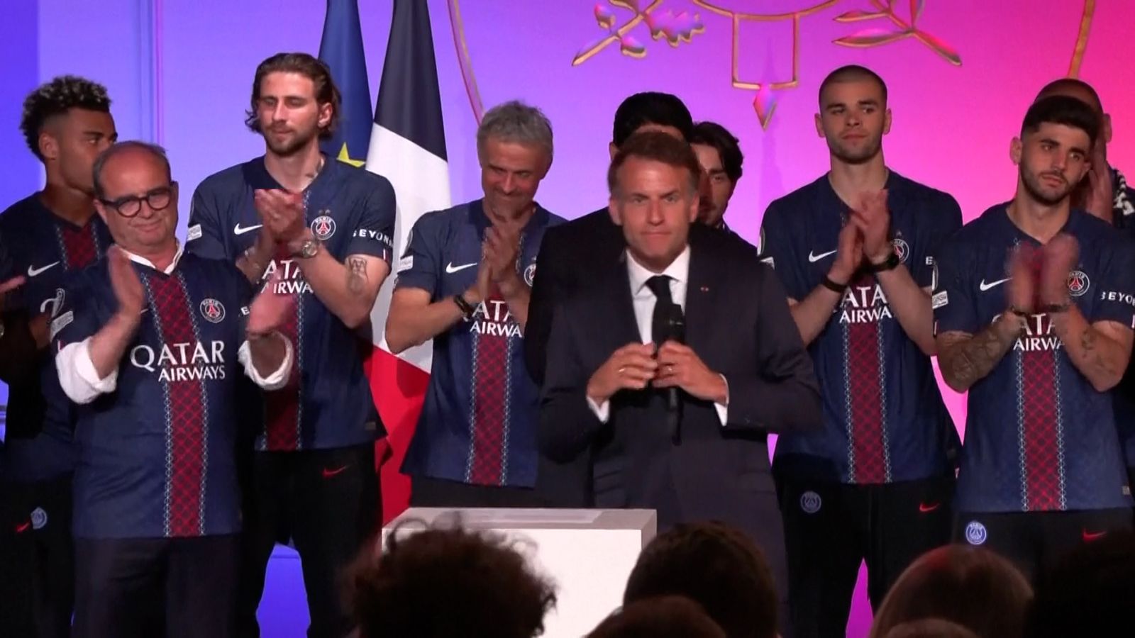 Macron congratulates PSG after Champions League victory