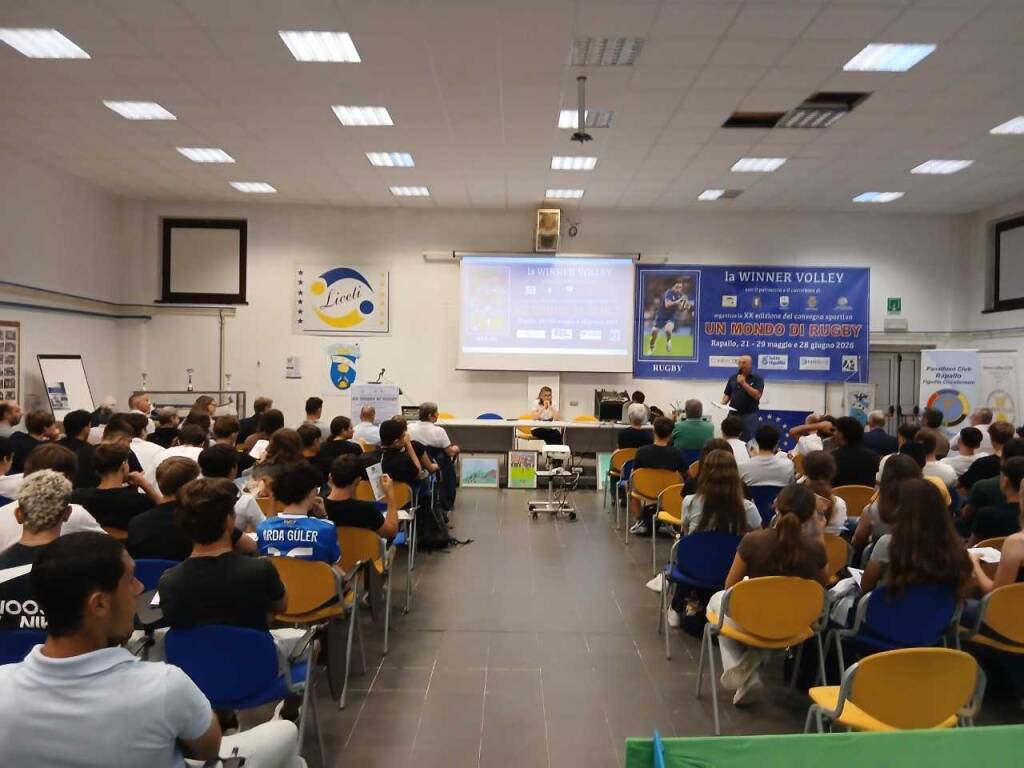 Rapallo: al liceo sportivo Liceti, lezione sul rugby con Alessandro Zanni