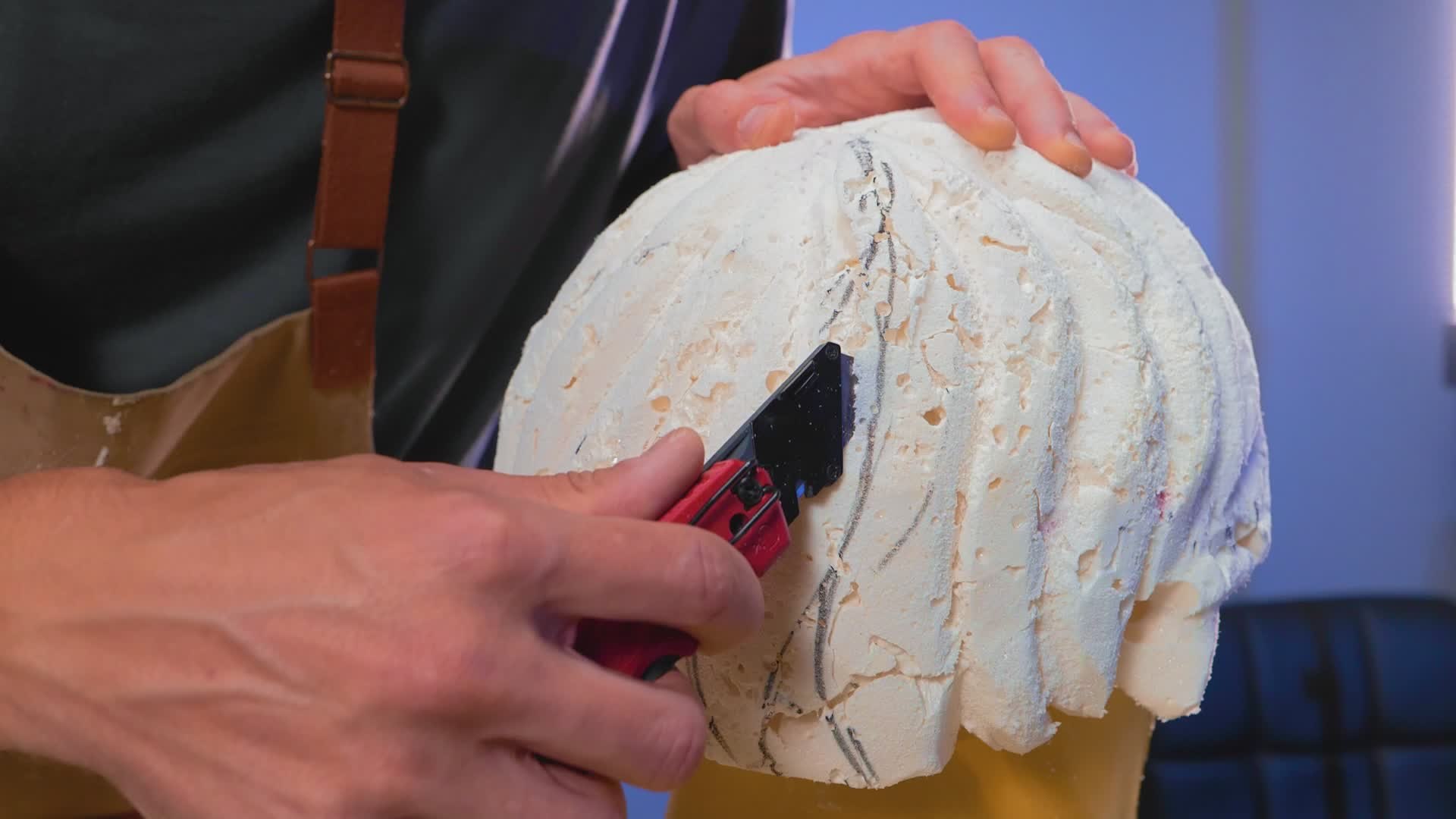 Crafting a LEGO-inspired helmet using foam materials