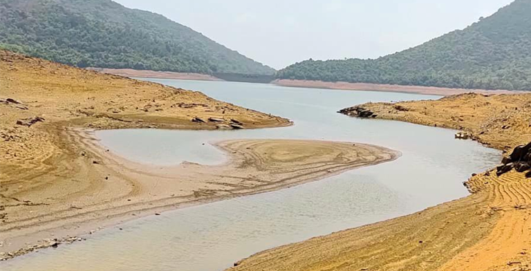 Anjunem dam water level drops to 16%, foul-smelling water sparks concern