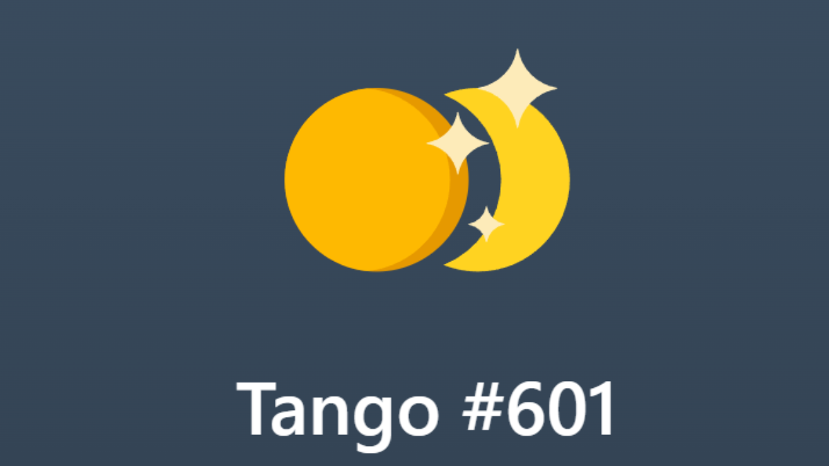 Today’s tango #601 LinkedIn answer (May 31, 2026)
