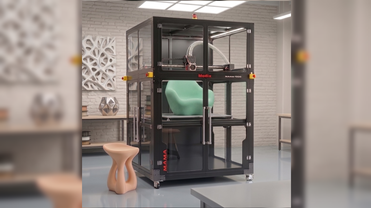 New one-meter-cubed 3D printer pumps out large-scale prints at 3kg an hour
