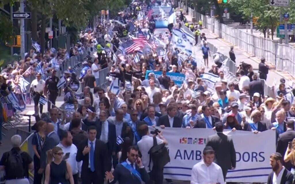 Watch: Annual Israel Day Parade begins in New York City
