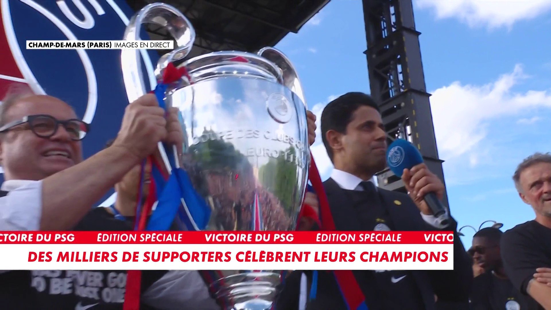 Nasser al-Khelaïfi : « Aujourd’hui, on est champions d’Europe