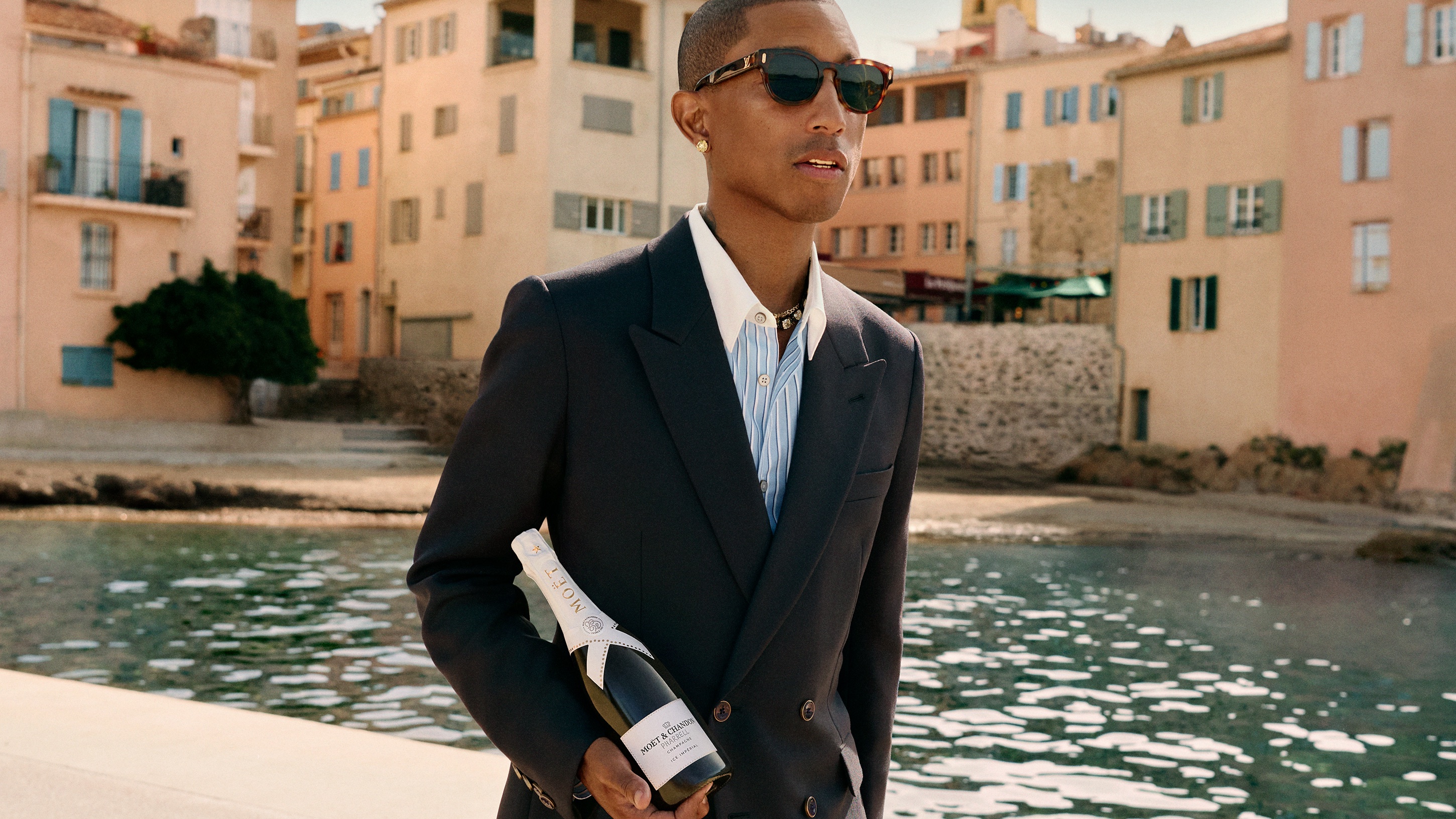 Pharrell Williams, Moët & Chandon launch campaign set in Saint-Tropez
