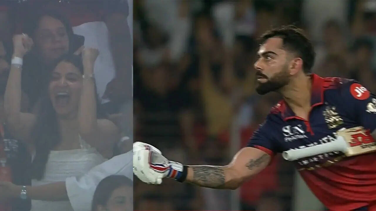 Watch: Virat Kohli seals title with six, Anushka Sharma erupts in wild ...