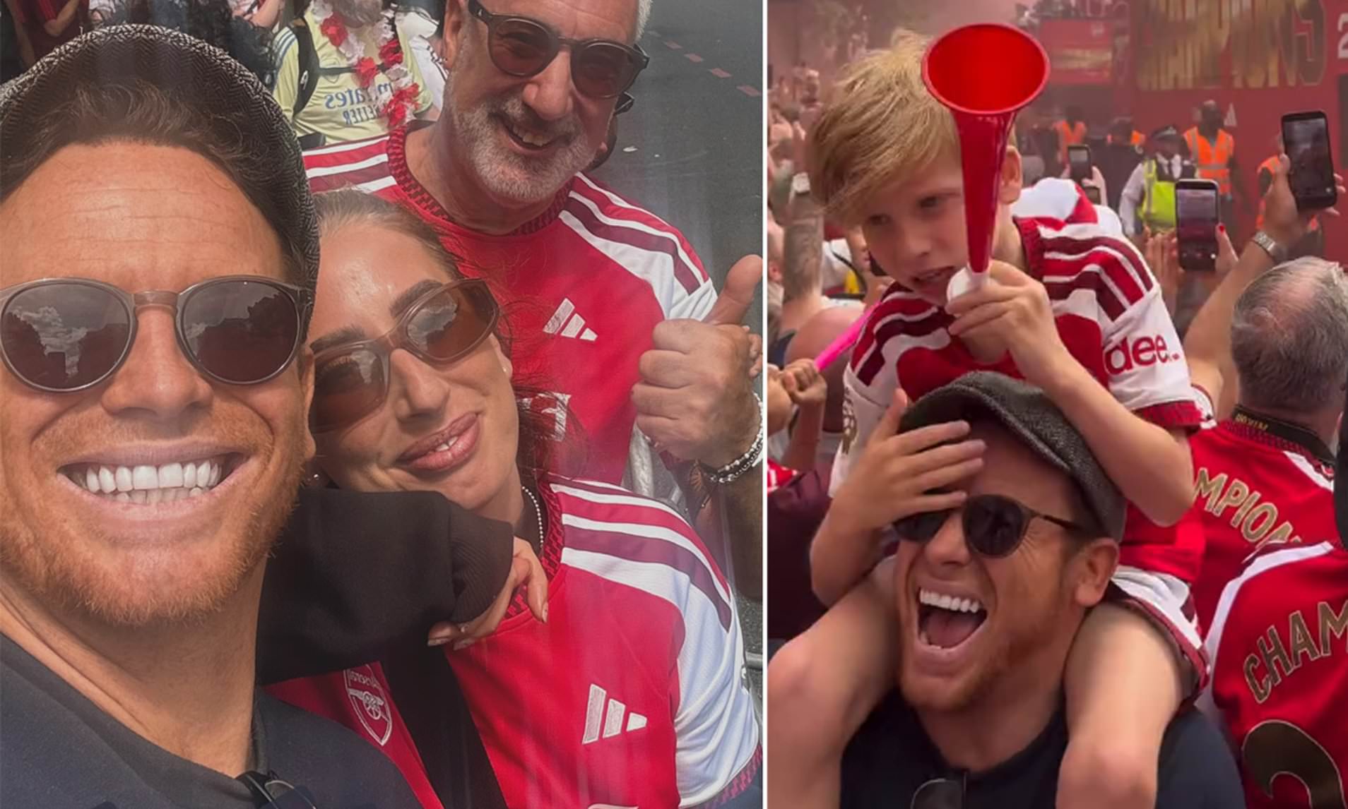 Stacey Solomon cosies up to Joe Swash as the family camp outside Space ...