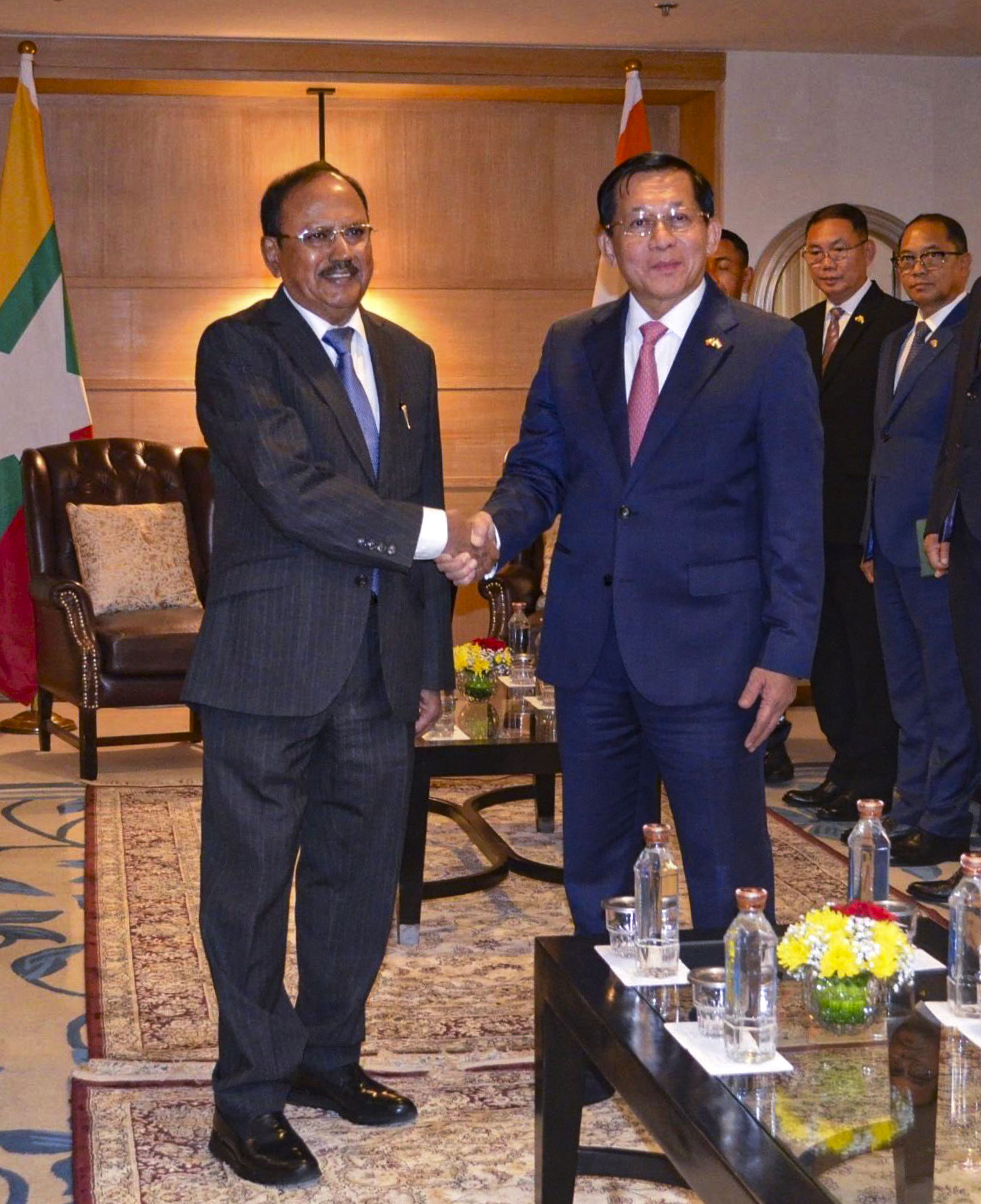 NSA Ajit Doval meets Myanmar President Aung Hlaing