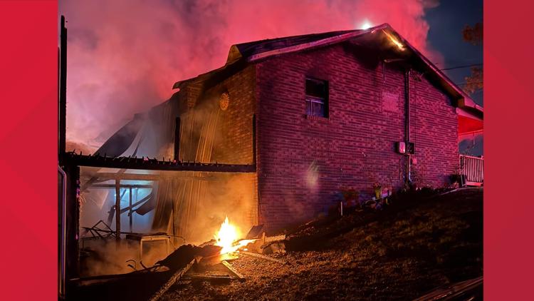 NMVFD: Part of Indian Cave Road closed after house fire in New Market