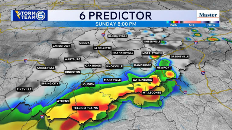 Knoxville weather: Flooding possible Sunday evening with strong storm ...