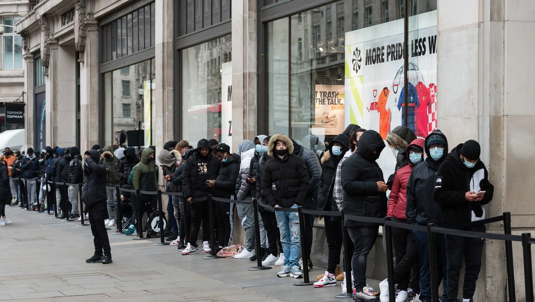 Professional queuer earns £250 a day standing in line