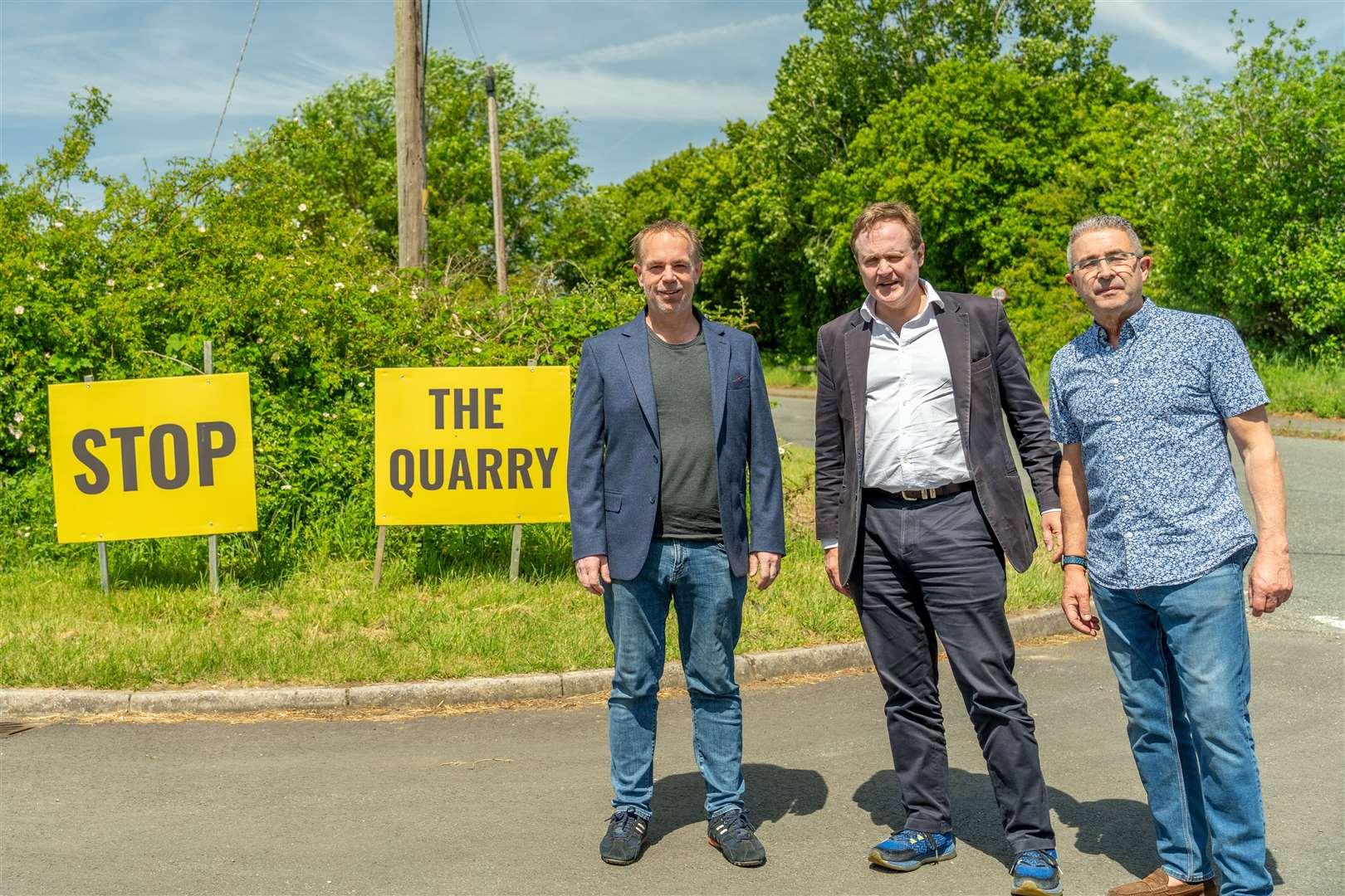 Tom Tugendhat MP visits site of controversial sand quarry development ...