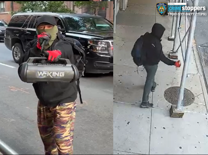 Masked weirdo with a microphone keeps vandalizing Polish consulate in ...