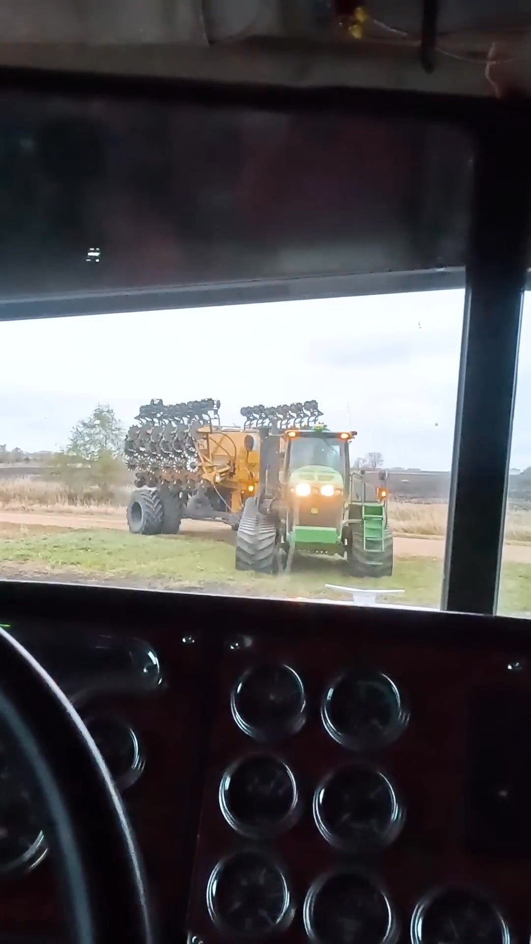 Big farm equipment surprises the crew
