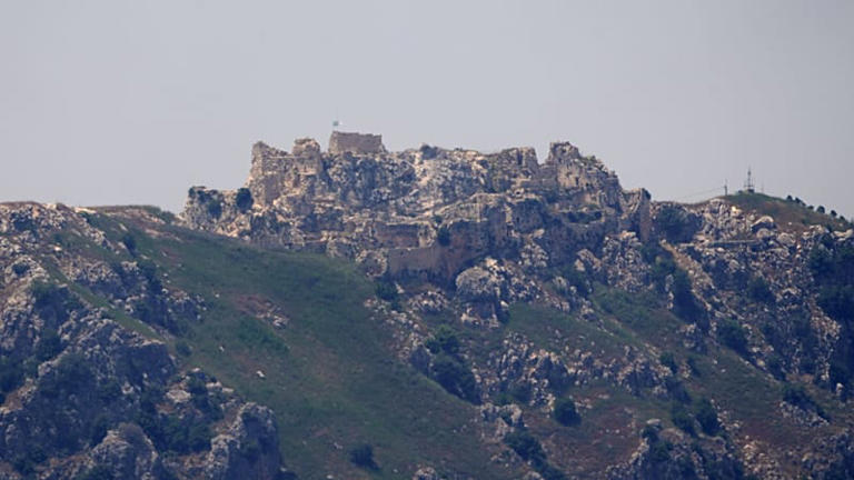 Israeli flag raised over Beaufort Castle in southern Lebanon