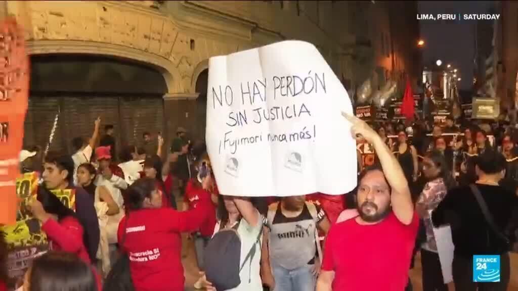 Fujimori never again! Protesters fill streets of Lima ahead of Peru ...