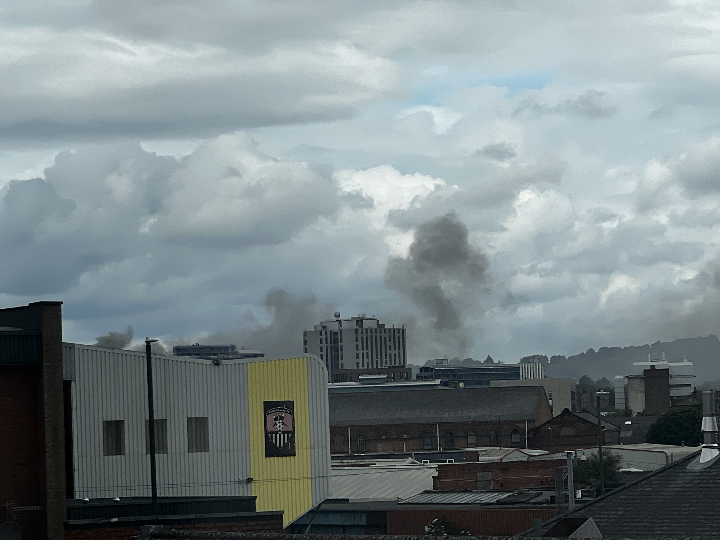 People evacuated and building on fire after 'explosion' heard in ...