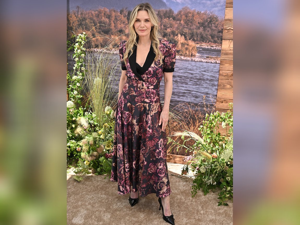 The Madison event: Michelle Pfeiffer shines in rose-print dress