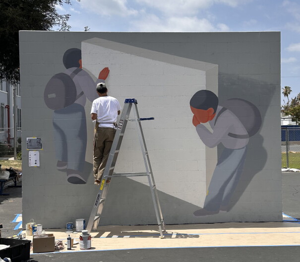 A band of artists skips the gallery to paint murals at LA schools ...