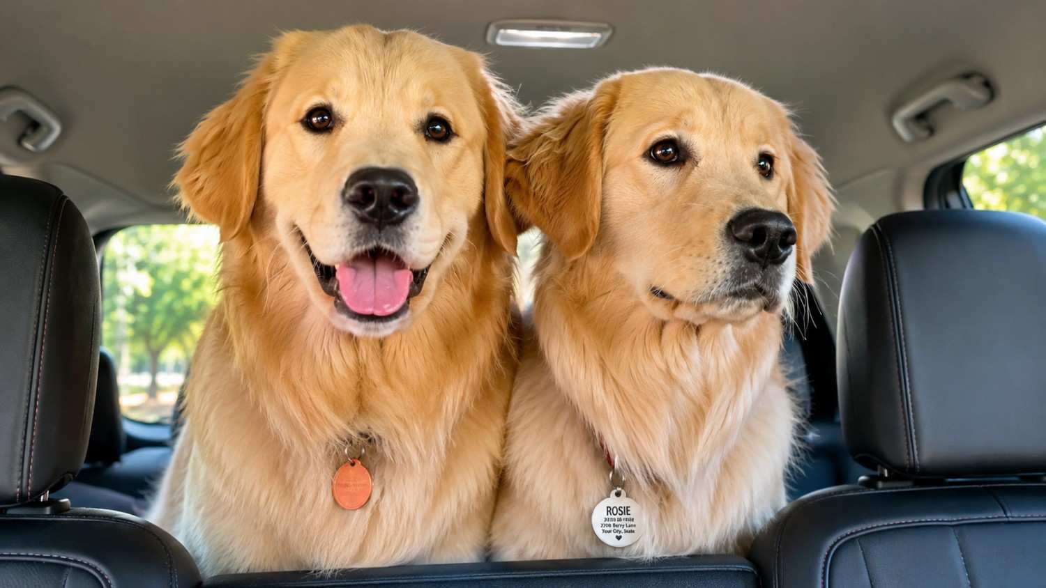 This golden retriever met his favorite girls