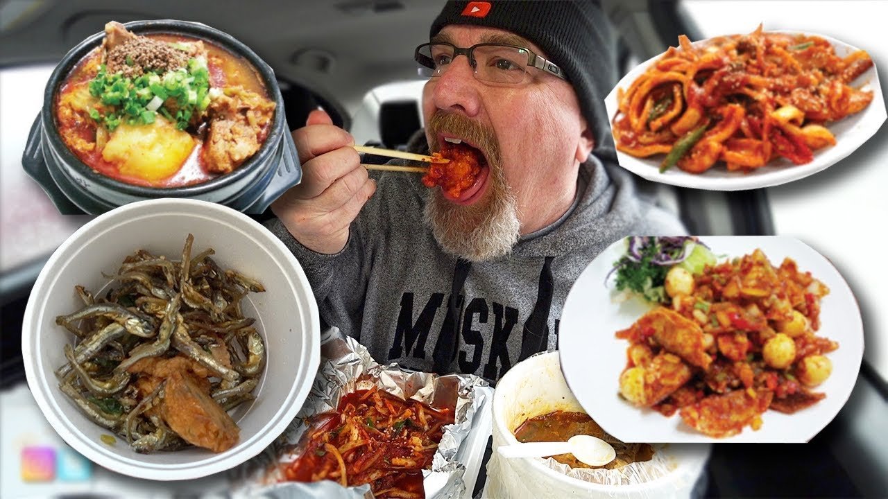 First time trying a Korean mukbang