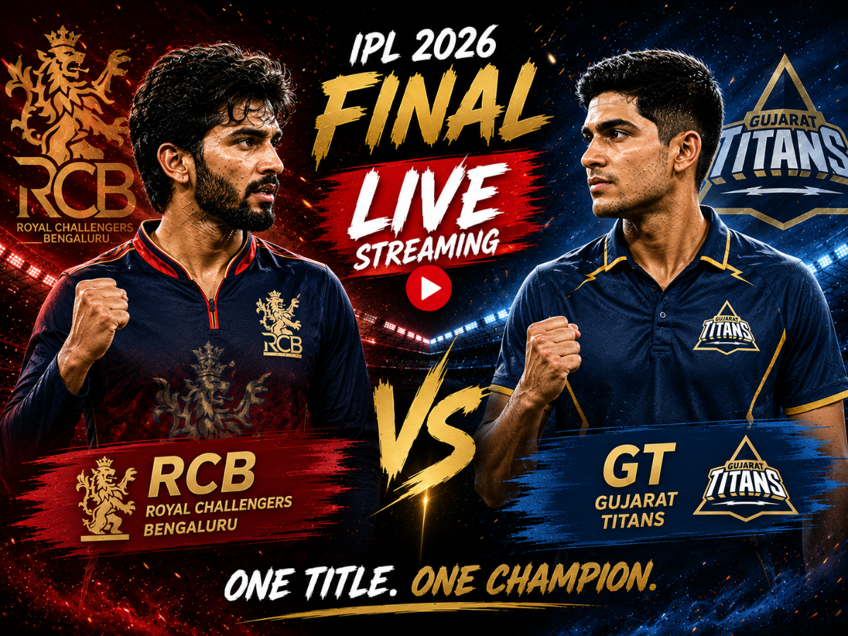 RCB vs GT IPL 2026 final live streaming: When and where to watch Royal ...