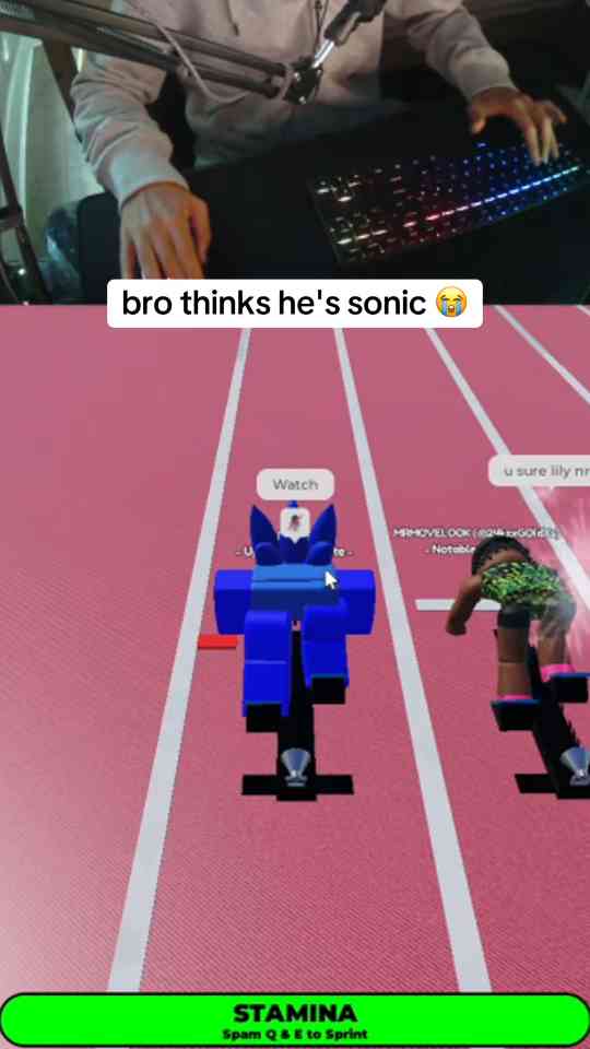 Roblox track and field speed challenge gone wrong