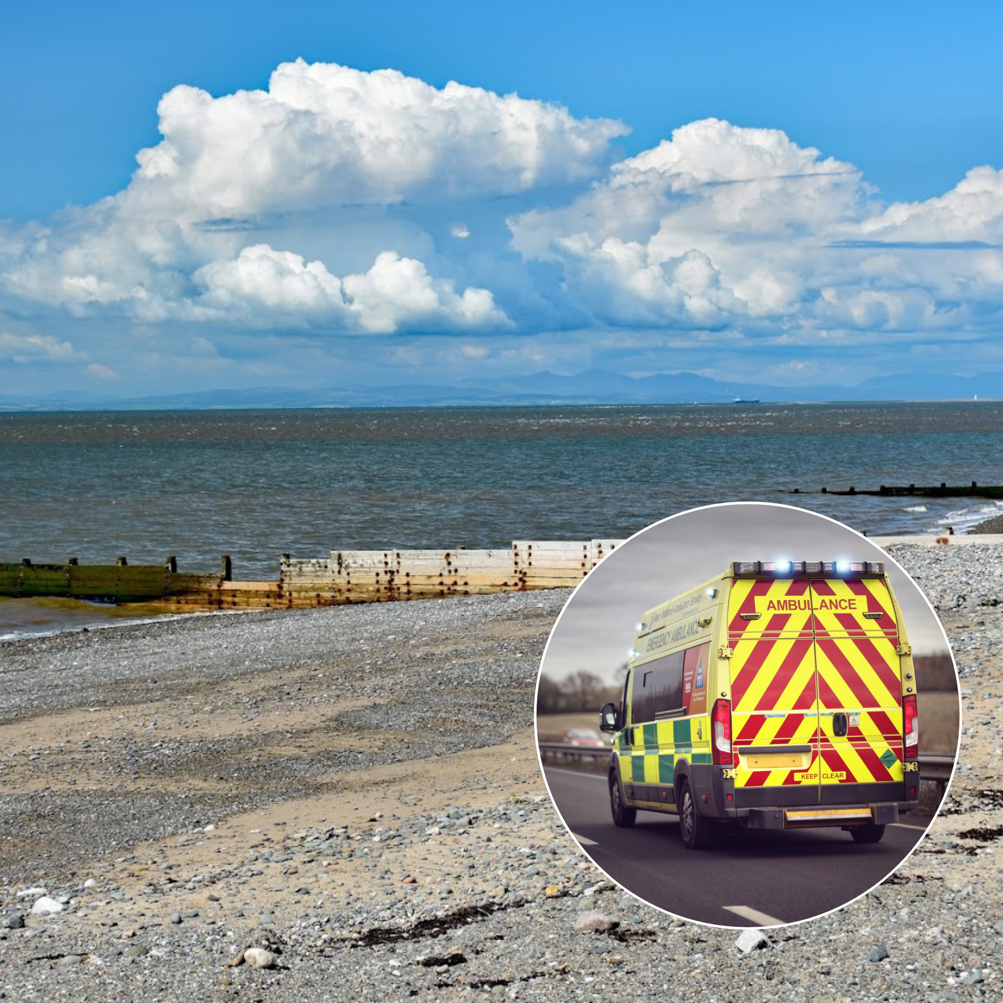 Woman dies after couple try to rescue pet dog from the sea at Cleveleys