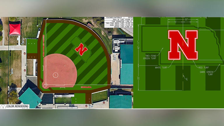 Turf installation is underway for Rhonda Revelle Field at Bowlin Stadium