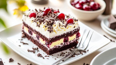 Schwarzwälder Kirsch in der Puddingvariante