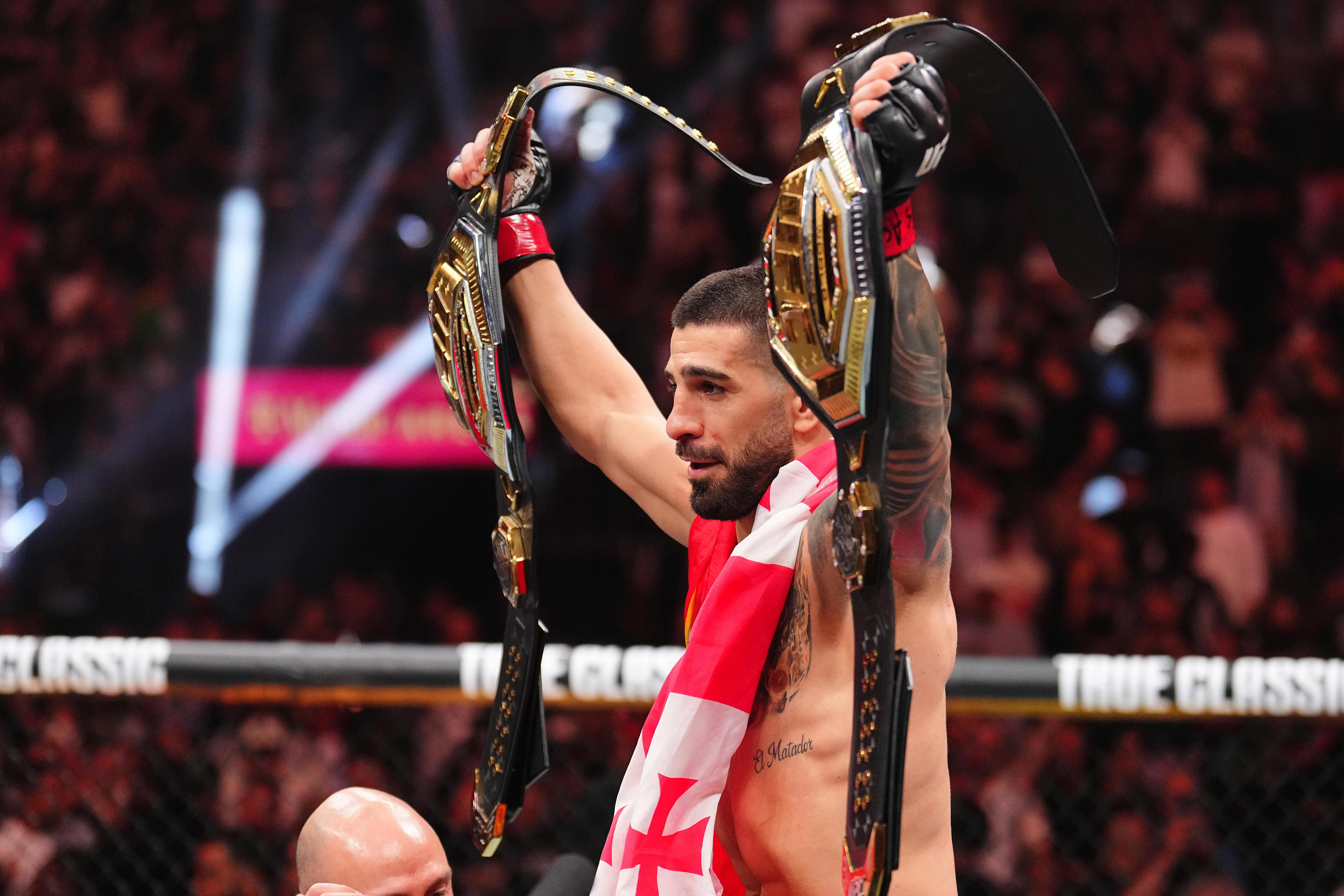 Ilia Topuria reveals his Mount Rushmore for the top 4 UFC fighters of ...
