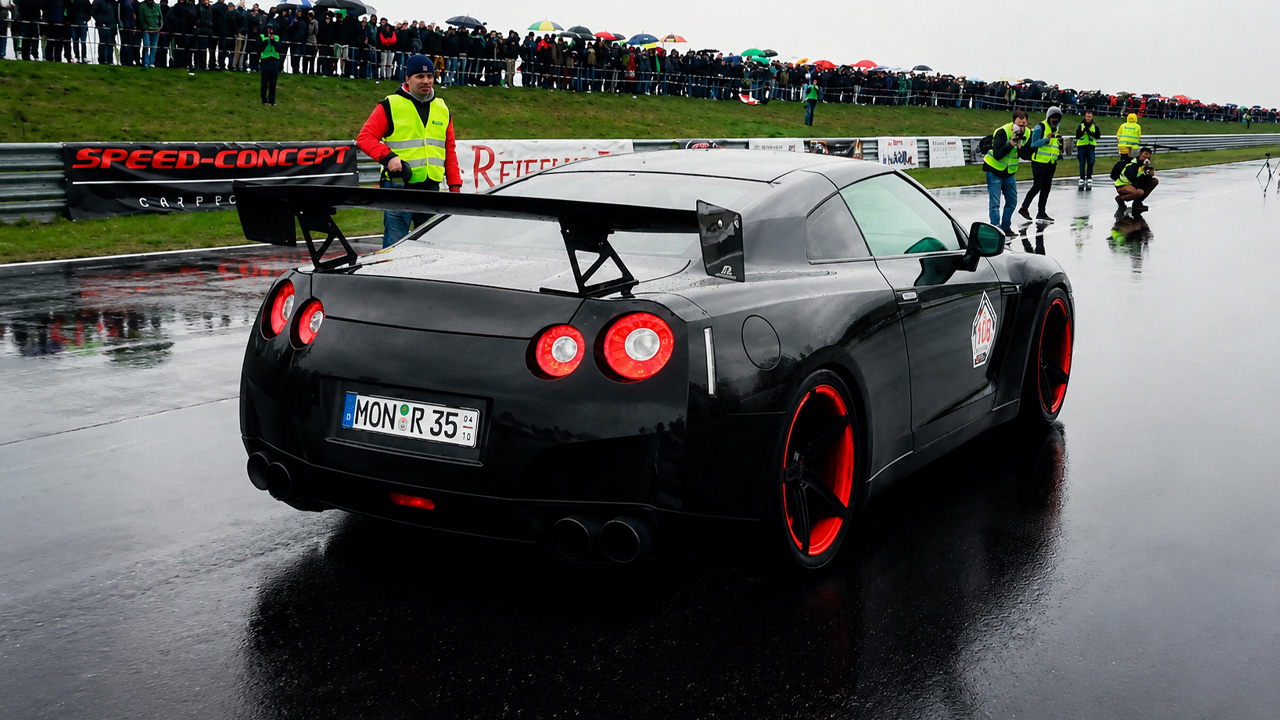 Experience a high performance Nissan GTR racing shoot behind the scenes