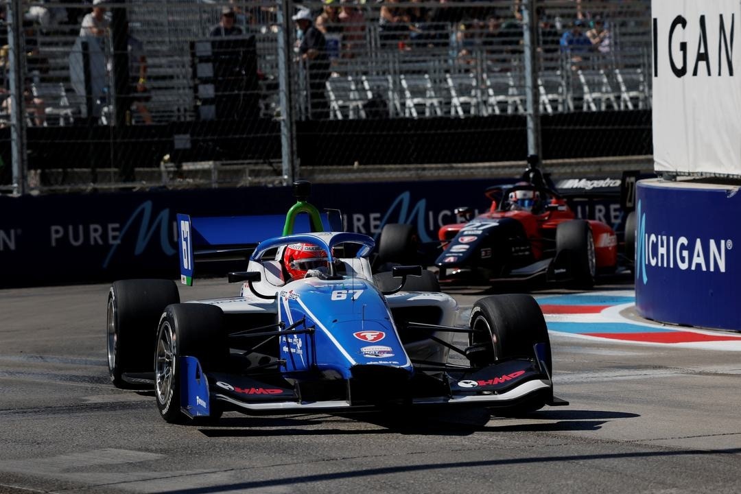 Enzo Fittipaldi wins chaotic Indy NXT race on the streets of Detroit