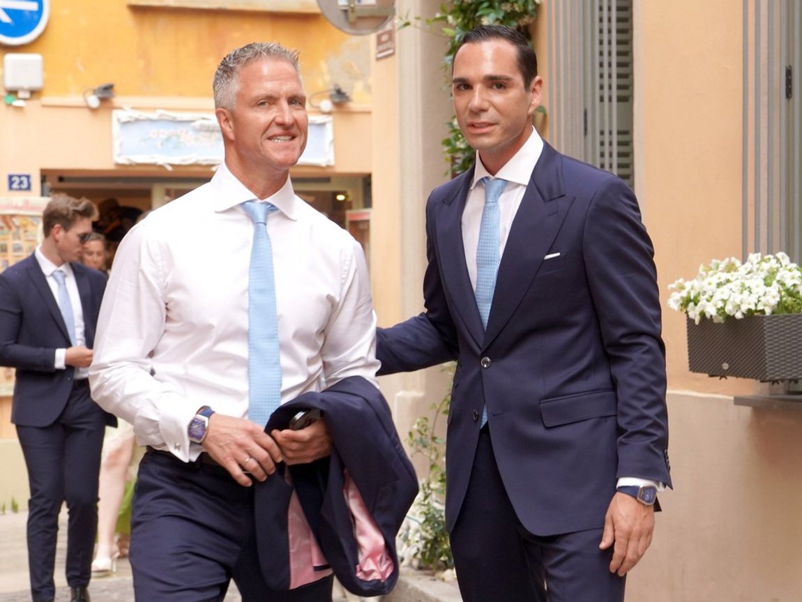 Ralf Schumacher and Étienne Bousquet-Cassagne: The 1st wedding photo