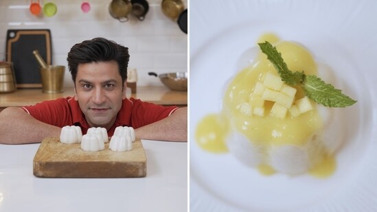 Chef Kunal Kapur shares eggless, no-bake mango almond pudding recipe ...