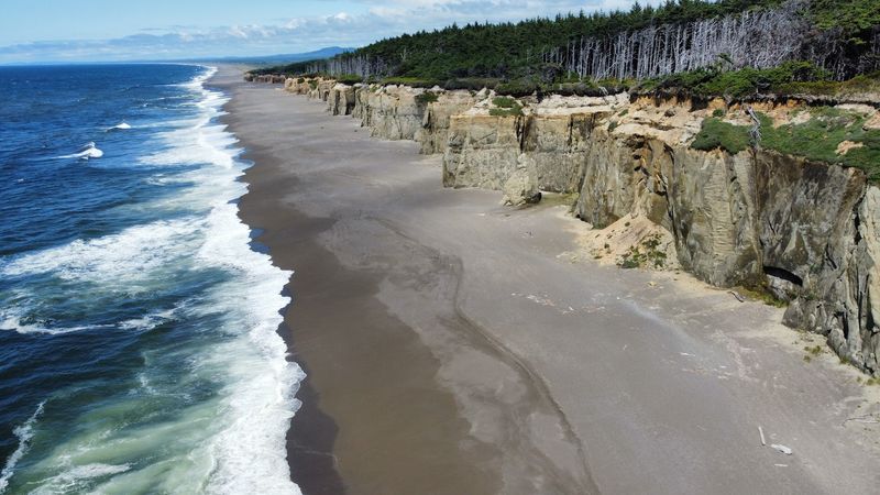Oregon’s most underrated beach has black sand, sea caves, and almost ...
