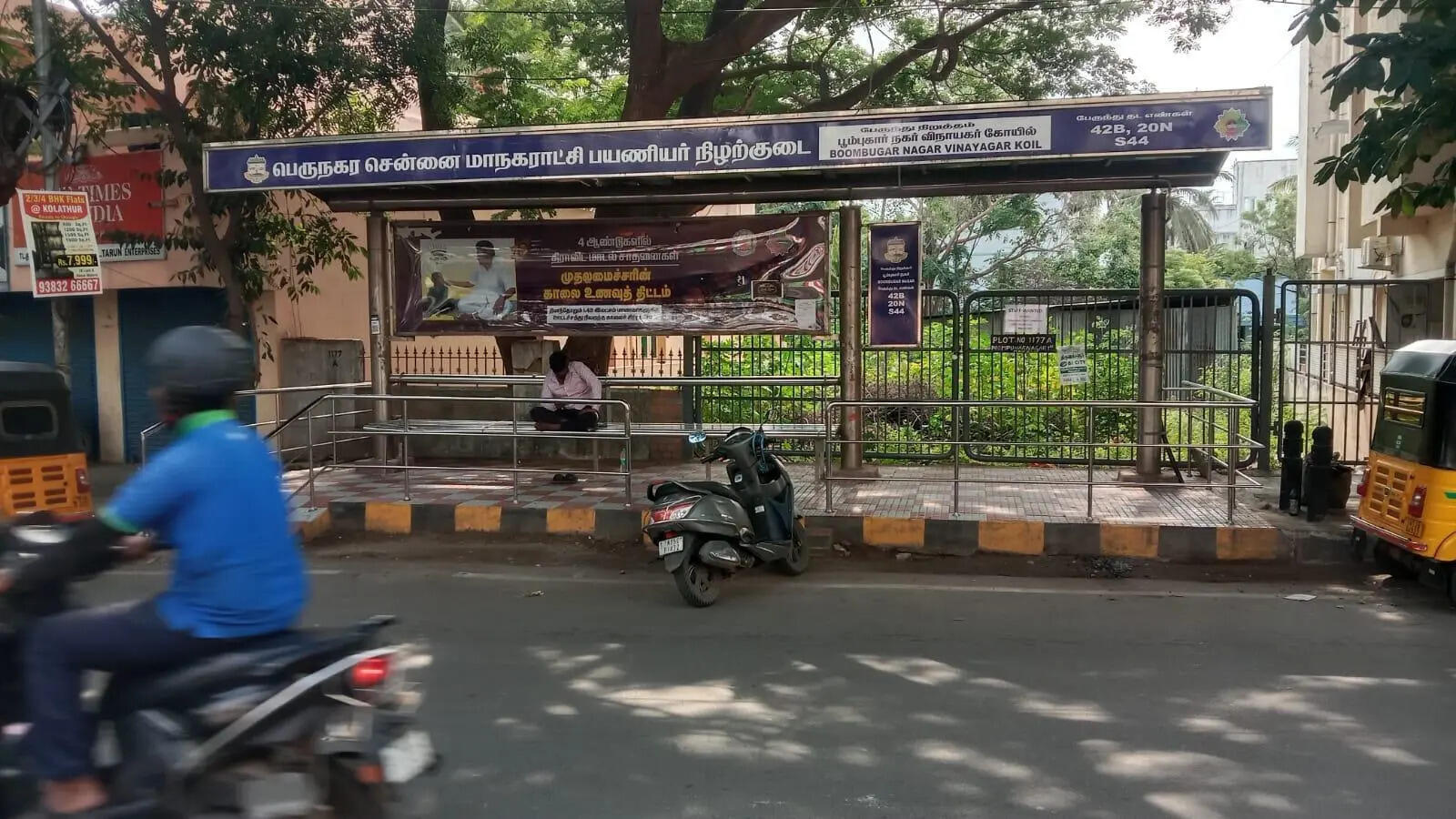 Bus shelter in front of plot gate leaves Kolathur resident unable to ...