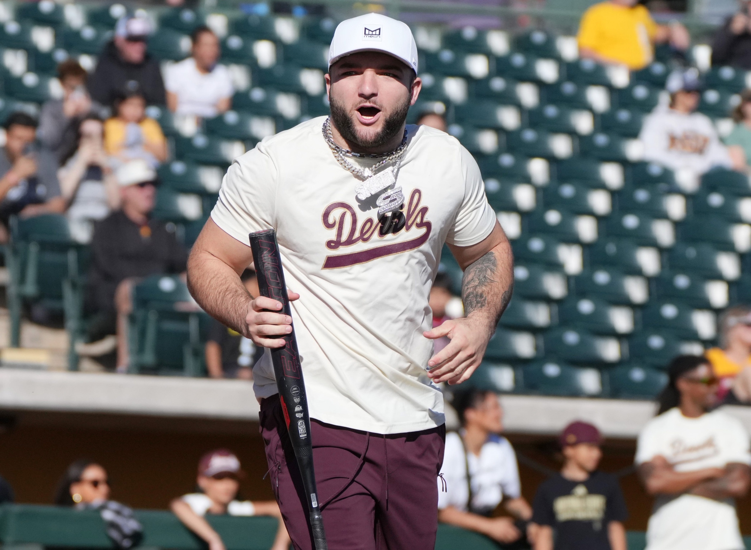 Watch: Cam Skattebo pulls off insane move months after surgery
