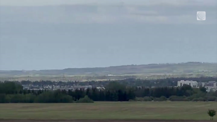 A windy day in Red Deer