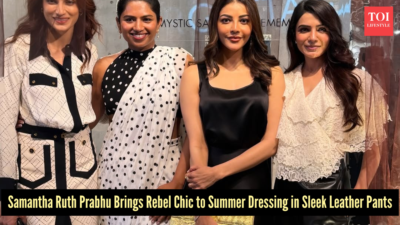 Samantha Ruth Prabhu defies summer fashion rules in leather pants and ...