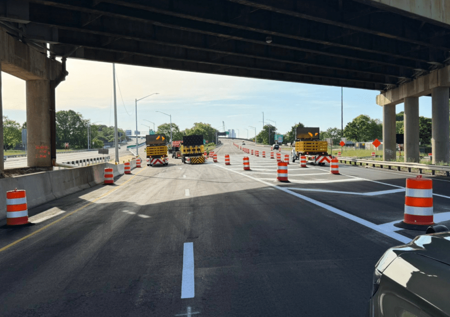 Gold Star Memorial Bridge new traffic pattern starts