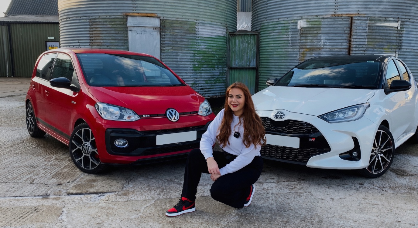 Toyota Yaris GR Sport compared with the VW Up GTI