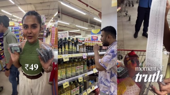 Blinkit vs supermarket prices: Couple compares monthly grocery bill ...