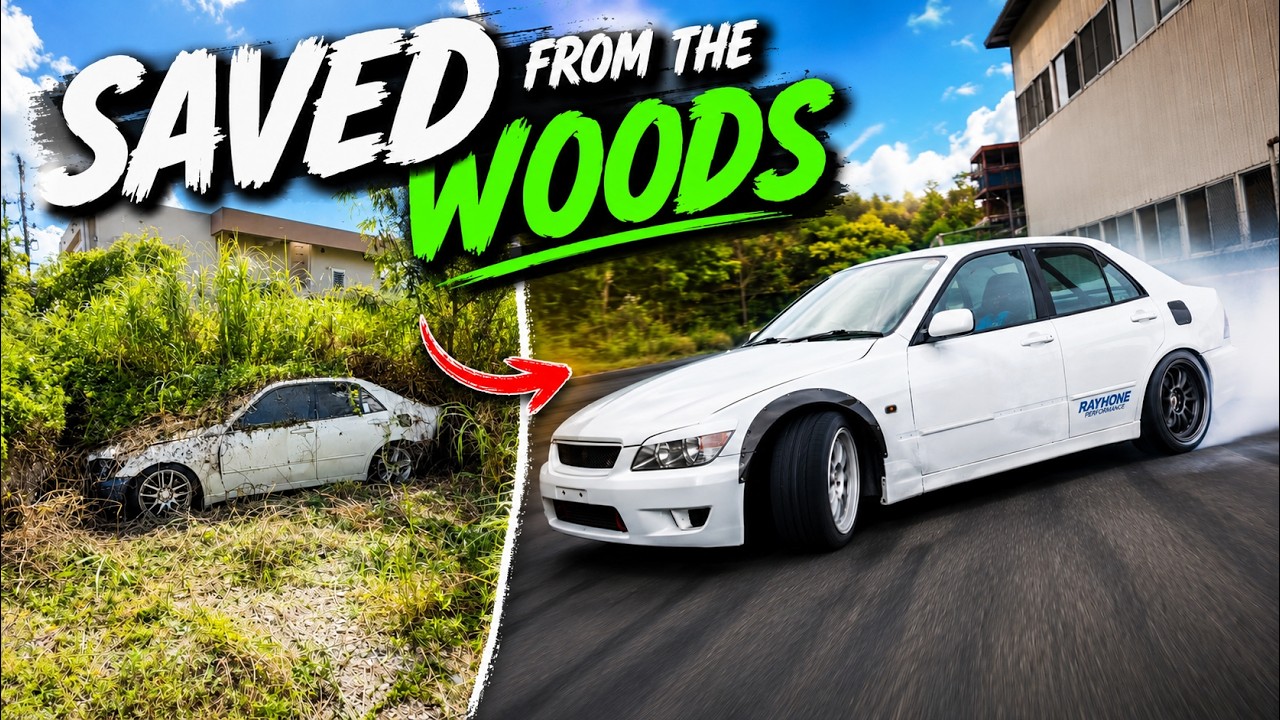 I saved this car from the woods… now it drifts insanely