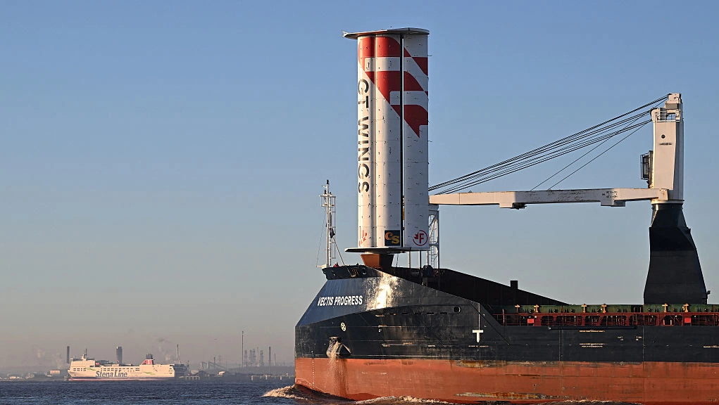 Wind sails and hydrogen hubs signal shipping's green shift