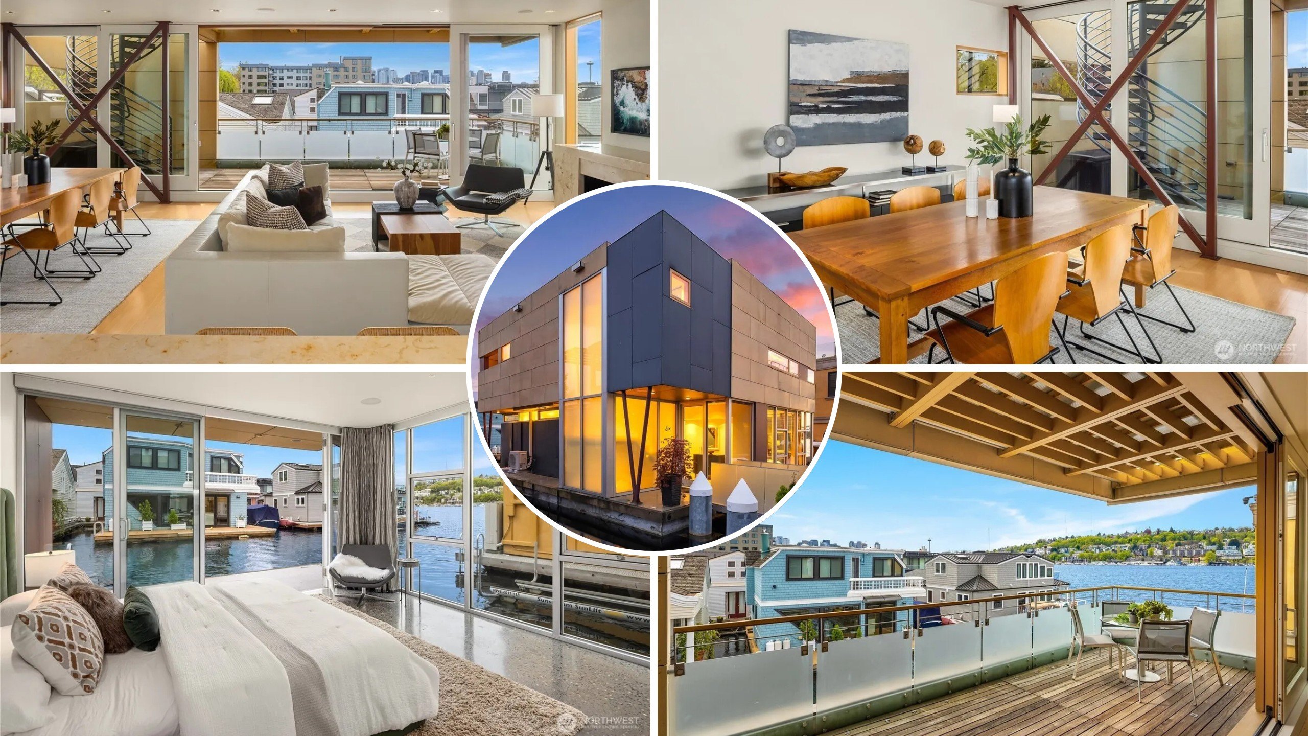 Designer floating home in Seattle with ‘rare’ underwater basement gets ...