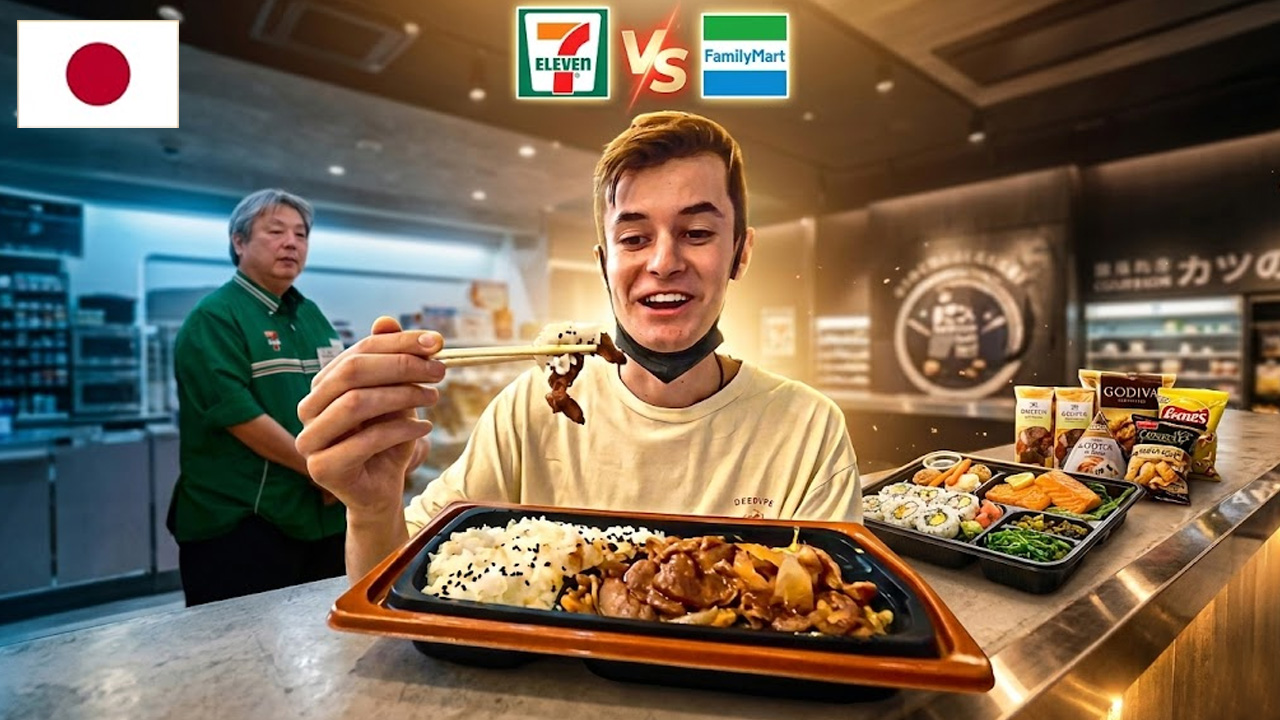 24 hour Japan convenience store challenge | Can you really survive on it?