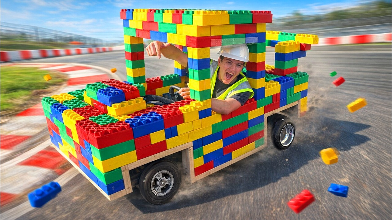 I built a go kart out of LEGO
