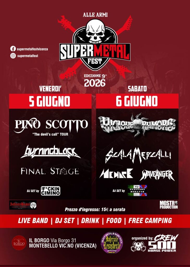 Super Metal Fest IX edizione: annunciata la lineup completa