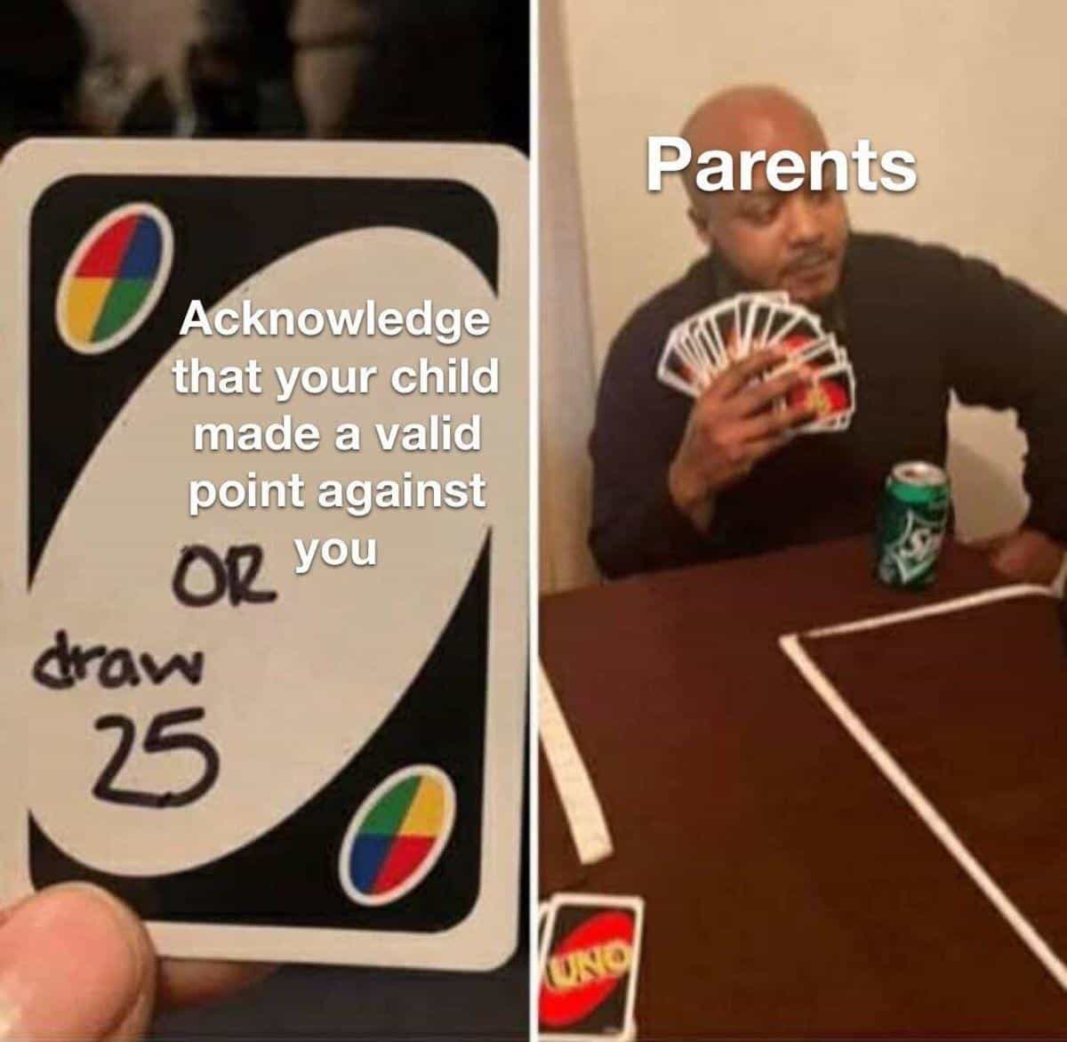 The funniest 'or draw 25' Uno memes